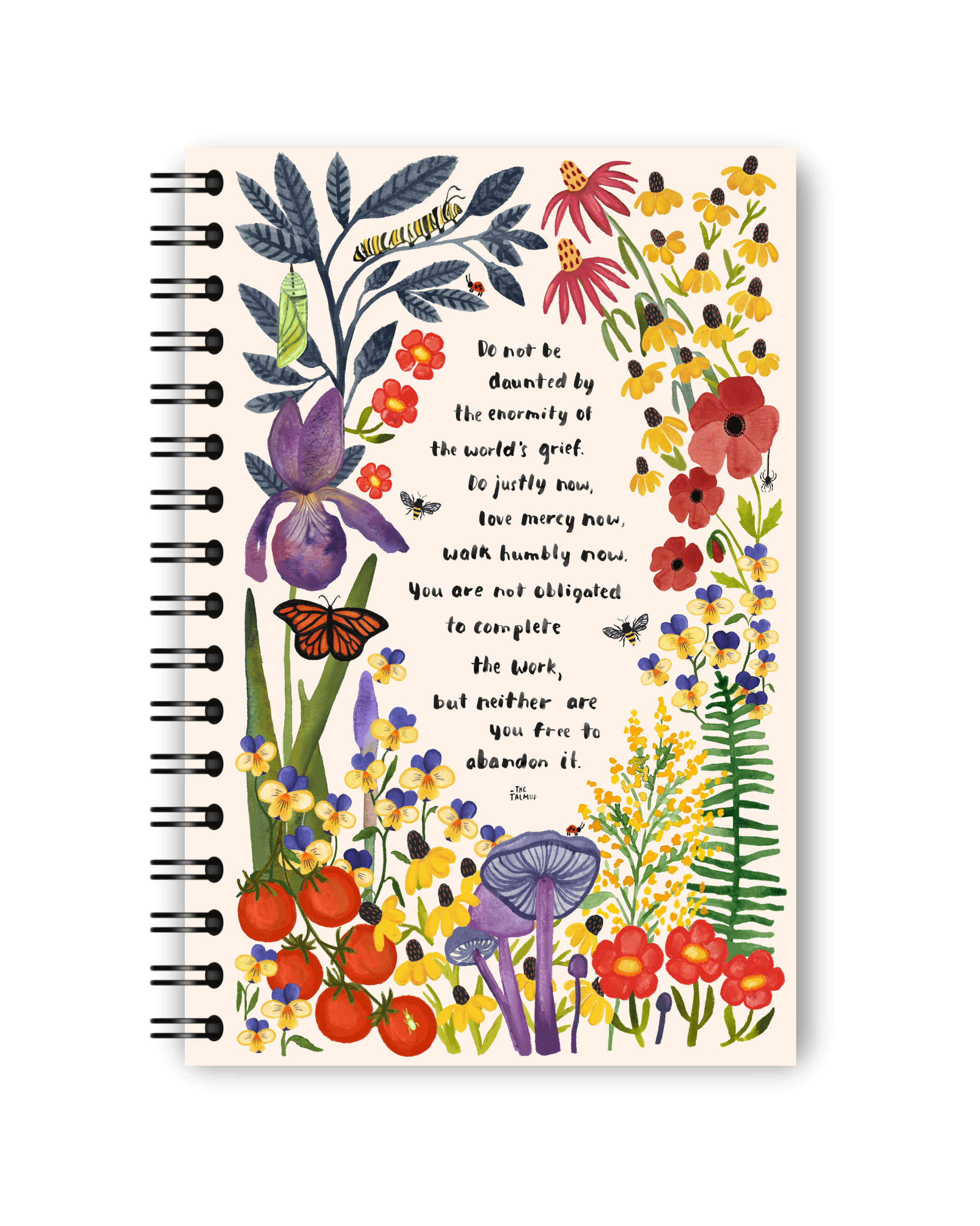 Do Not Be Daunted Spiral Notebook – Little Truths Studio