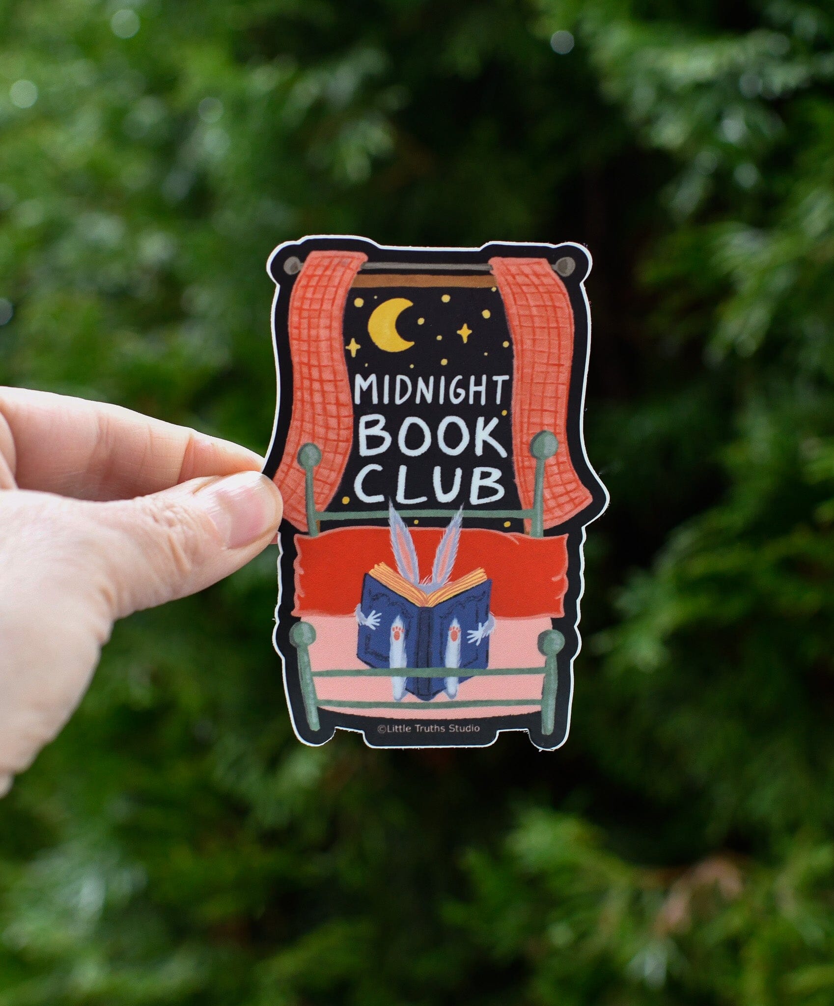 Midnight Book Club Sticker – Little Truths Studio